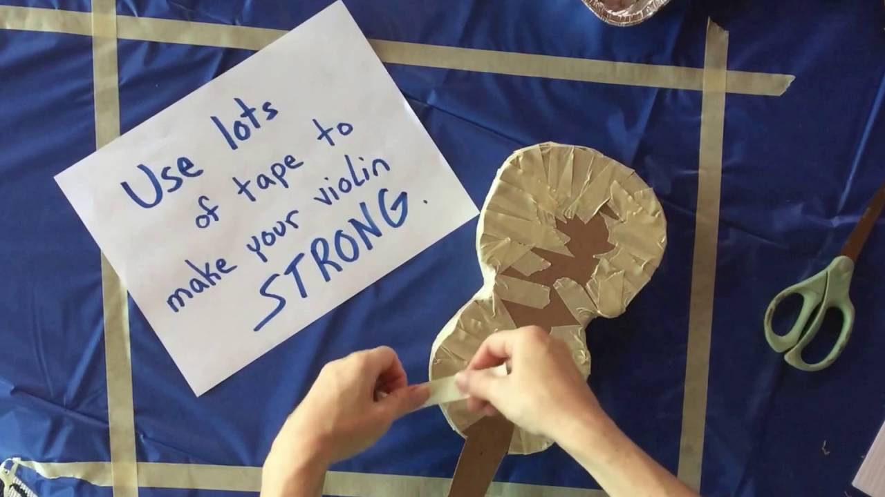 JAMM Paper Violin Making: Part 1 - YouTube