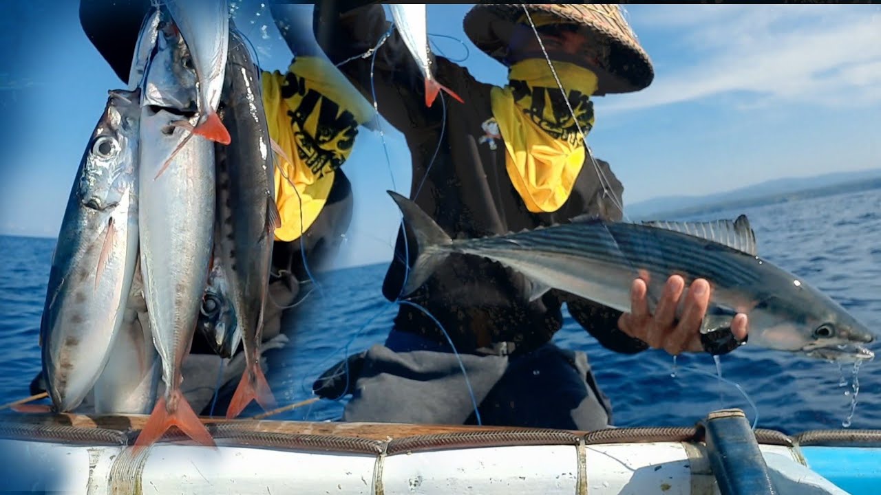 Napakaraming pulang buntot | handline fishing | using undak - YouTube