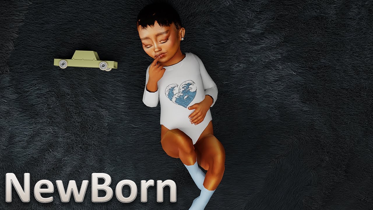 🍼 Sims 4 CAS Newborn Baby | CC Folder & SIM DOWNLOAD - YouTube