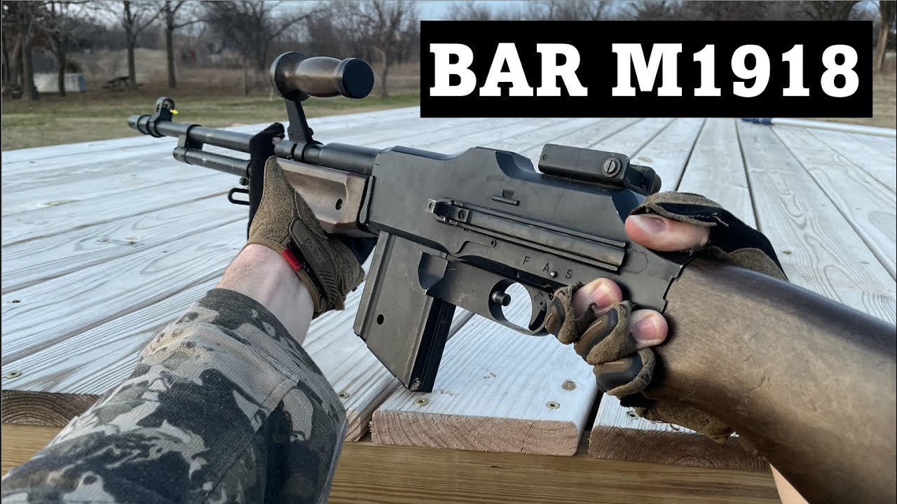 Browning Automatic Rifle (BAR) Airsoft Gameplay (WW2) - YouTube
