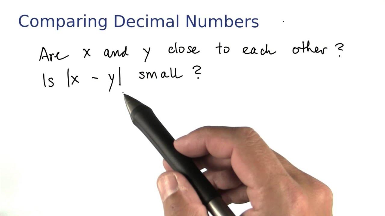 Comparing Decimals - Intro to Java Programming - YouTube