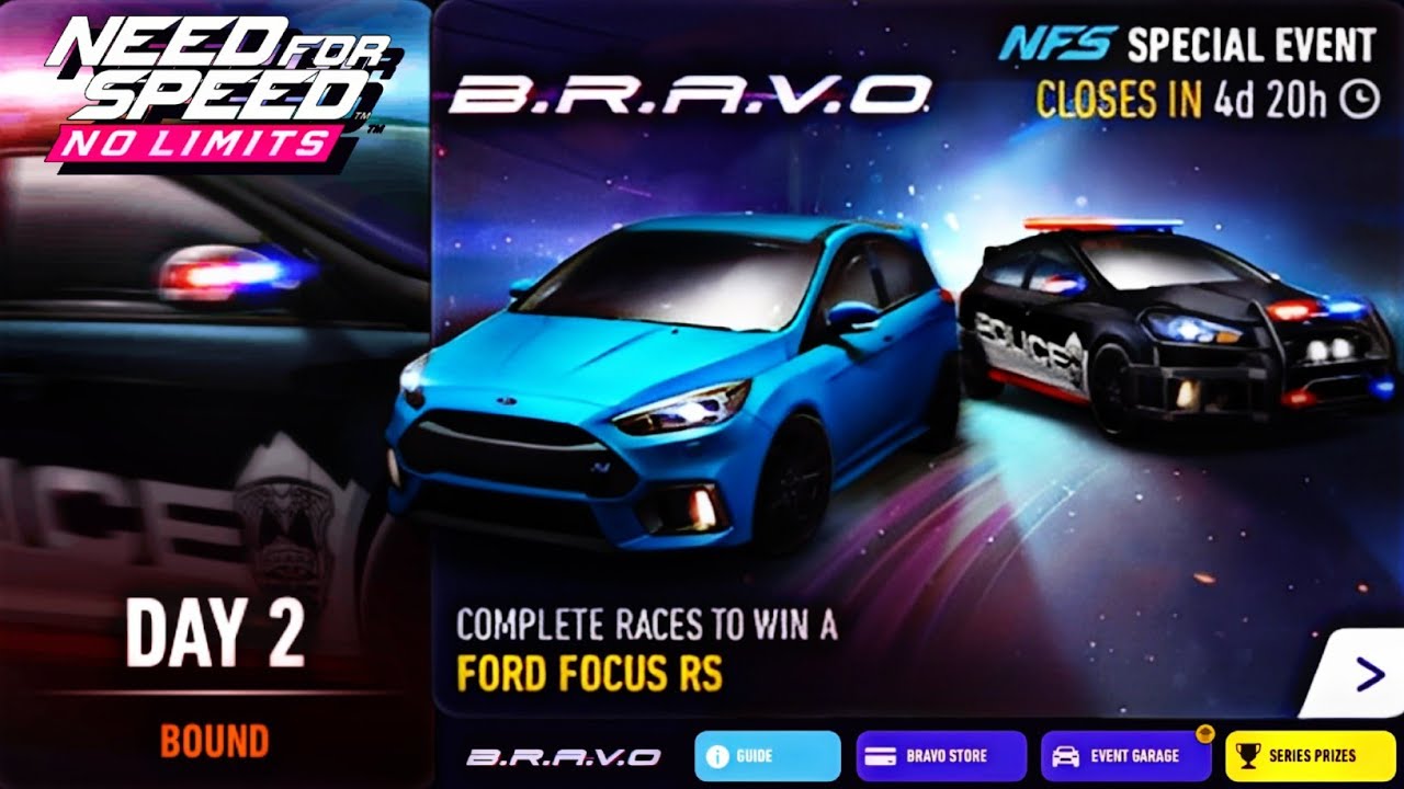 Day 2 (Bound) - Ford Focus RS | Need For Speed: No Limits - YouTube