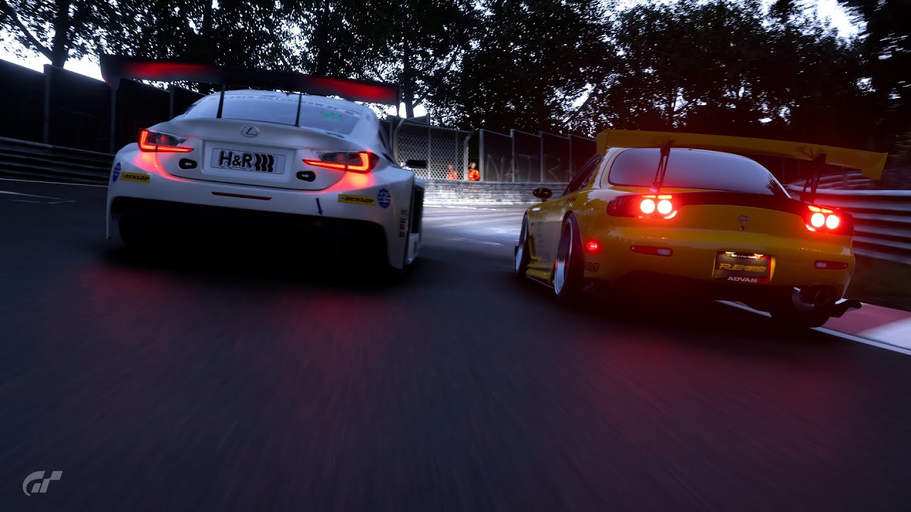 [PS5] GT7 Nürburgring RE Amemiya FD3S RX-7 VS Lexus RC F GT3 prototype ...