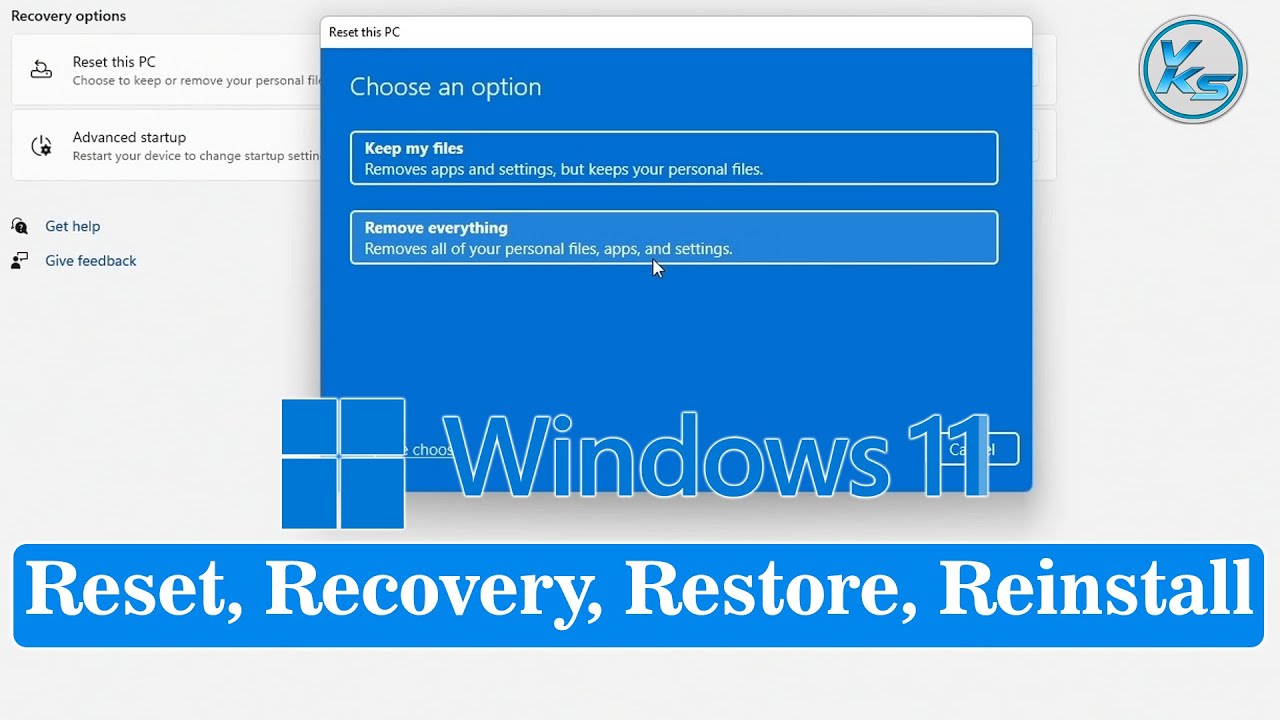 How To Reset Windows 11 - Recovery, Restore, Reinstall, Reset This PC ...