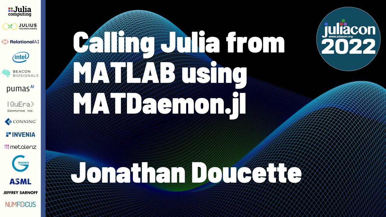 Calling Julia From MATLAB Using MATDaemon.jl | Jonathan Doucette ...
