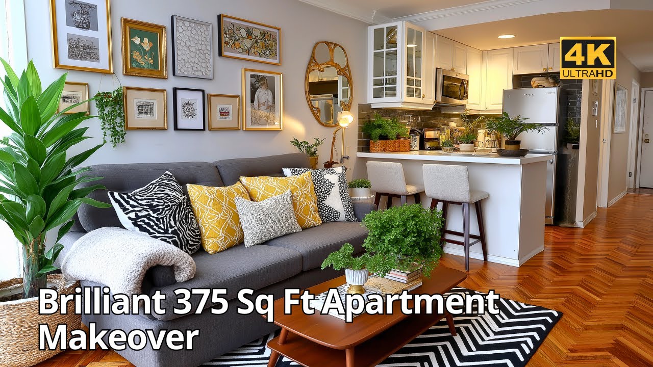 Brilliant 375 Sq Ft Apartment Makeover: Stylish & Functional Small ...