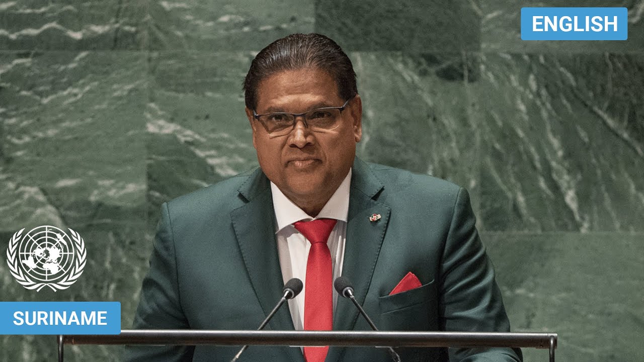 🇸🇷 Suriname - President Addresses United Nations General Debate, 78th ...