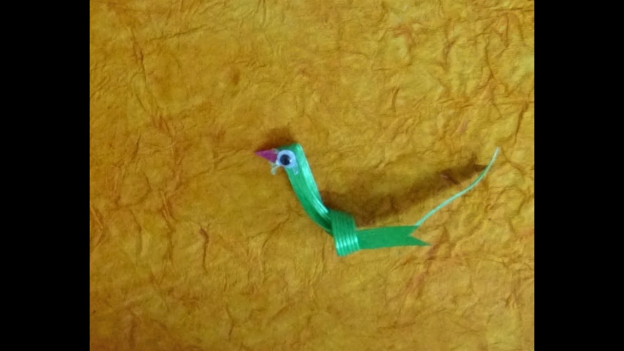 Fish net parrot folding craft step by step - YouTube