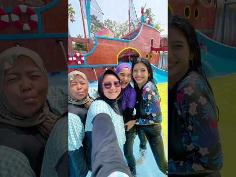 MAMA LINA SAMPAI GOSONG SEHARIAN BERENANG BARENG BUNDA DIENA MAMI INTAN DAN MAMATA 😂 #viralshorts