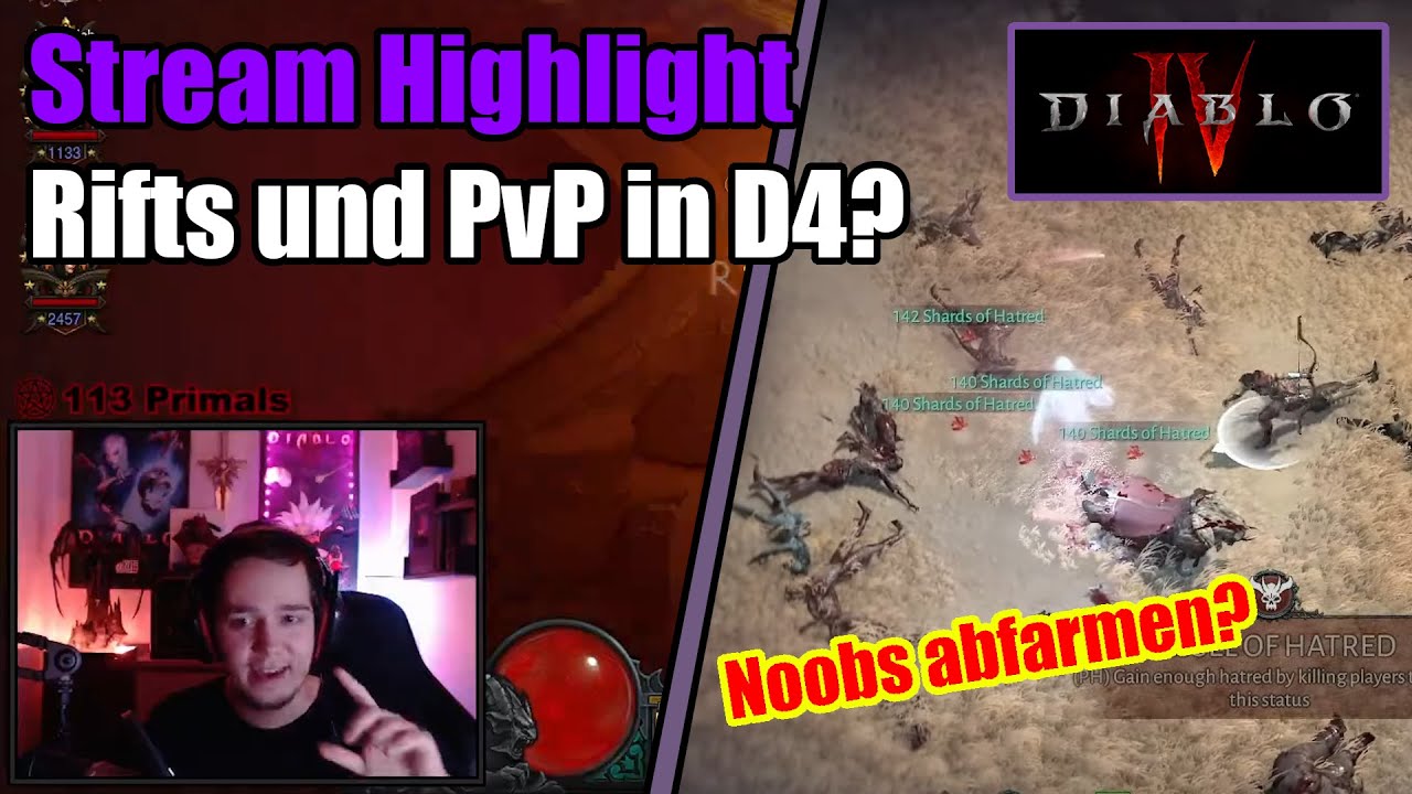 Stream Highlight | Rifts und PvP in D4? - YouTube