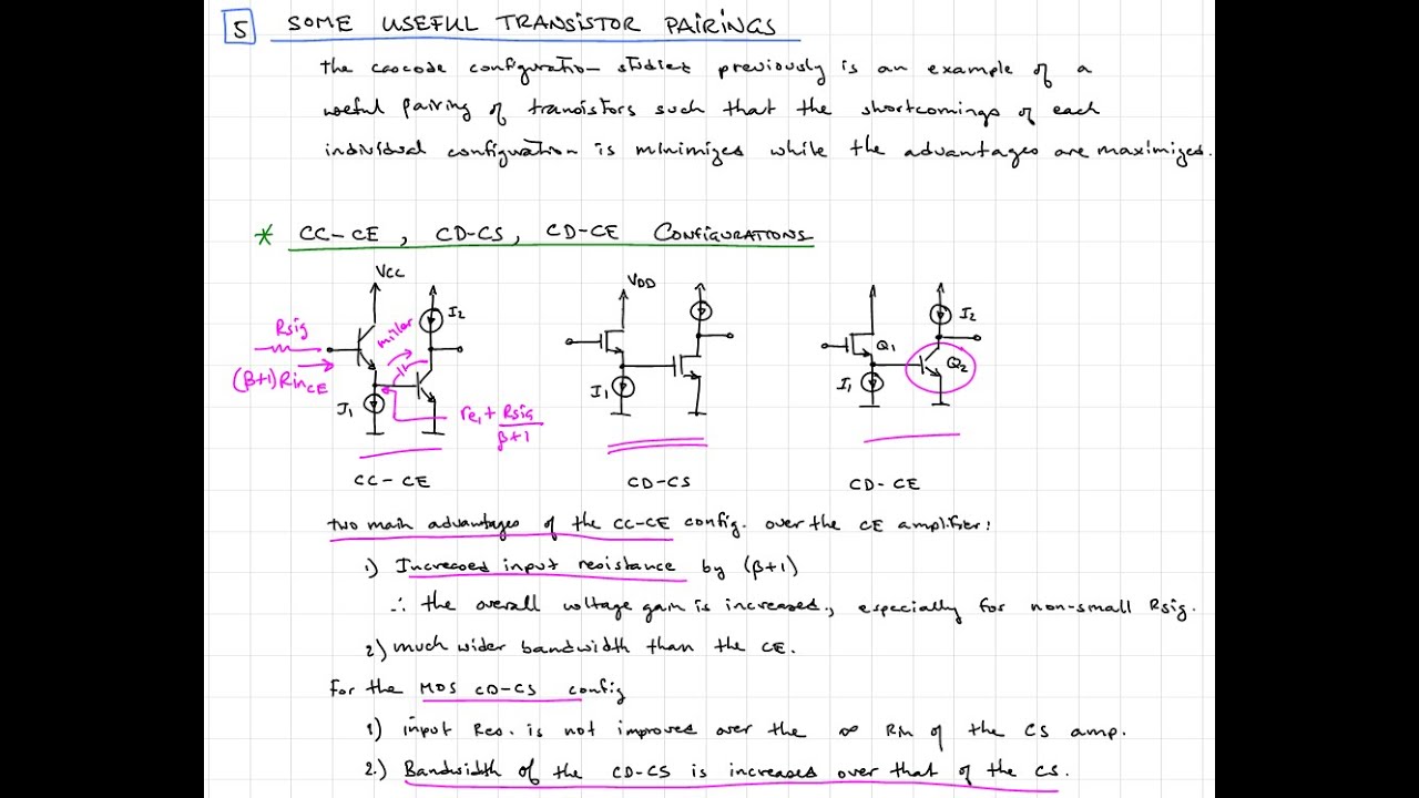 IC building blocks: Useful Amplifier Pairings (ss7.5) - YouTube