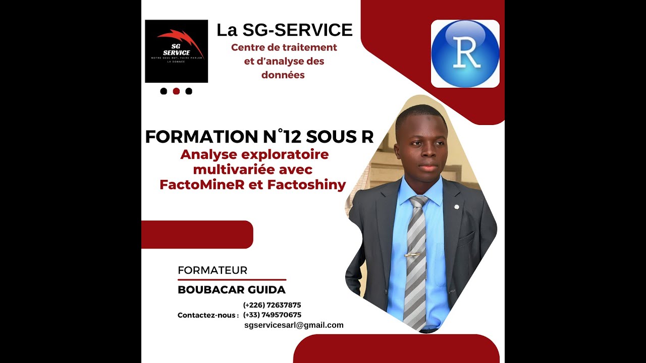 Formation sous R : Analyse exploratoire multivariée (ACP,AFC,ACM, etc ...