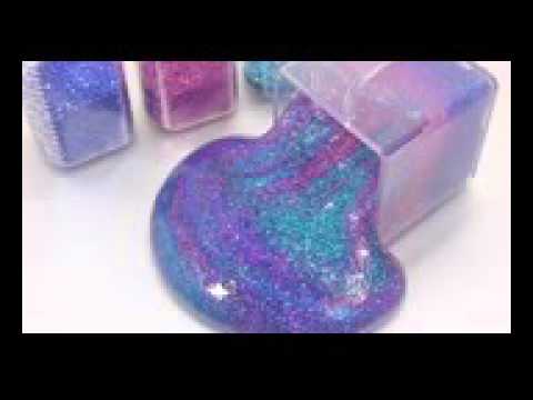 Como fazer geleca colorida - YouTube