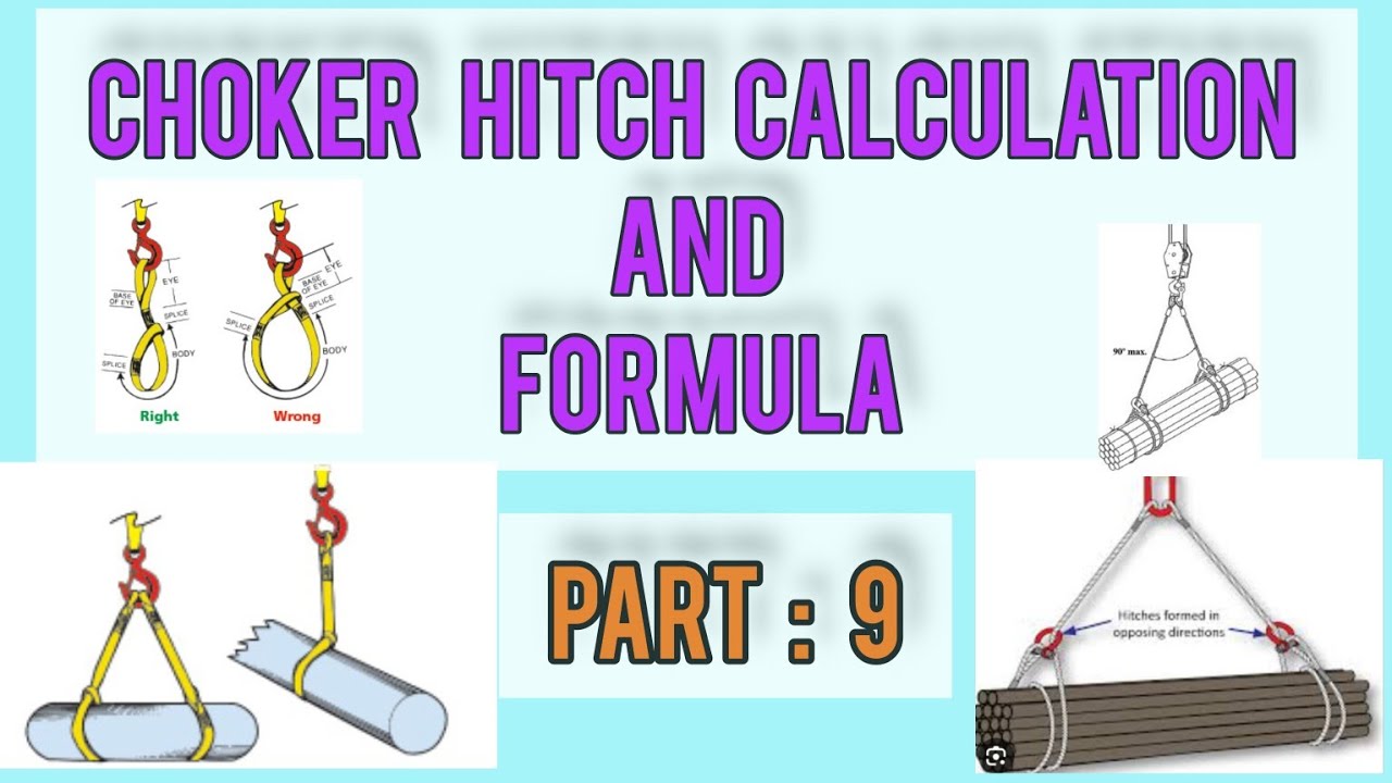 choker hitch calculation formula and rigger examination question and ...