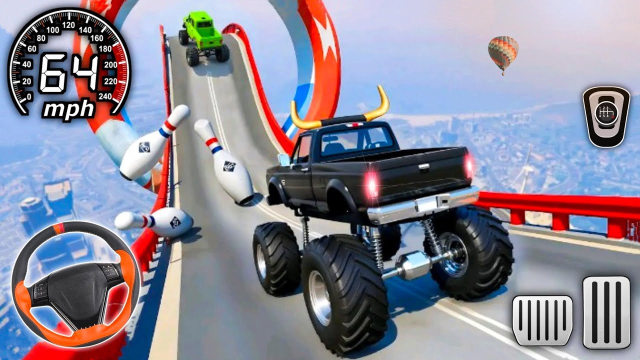 Monster Truck Stunt Racing – Ultimate Mega Ramp Challenge - Android ...