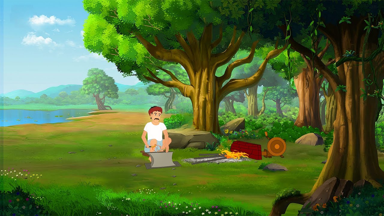 गरीब लोहार | Gareeb Lohar | cartoon| moral story| Hindi kahaniyan - YouTube