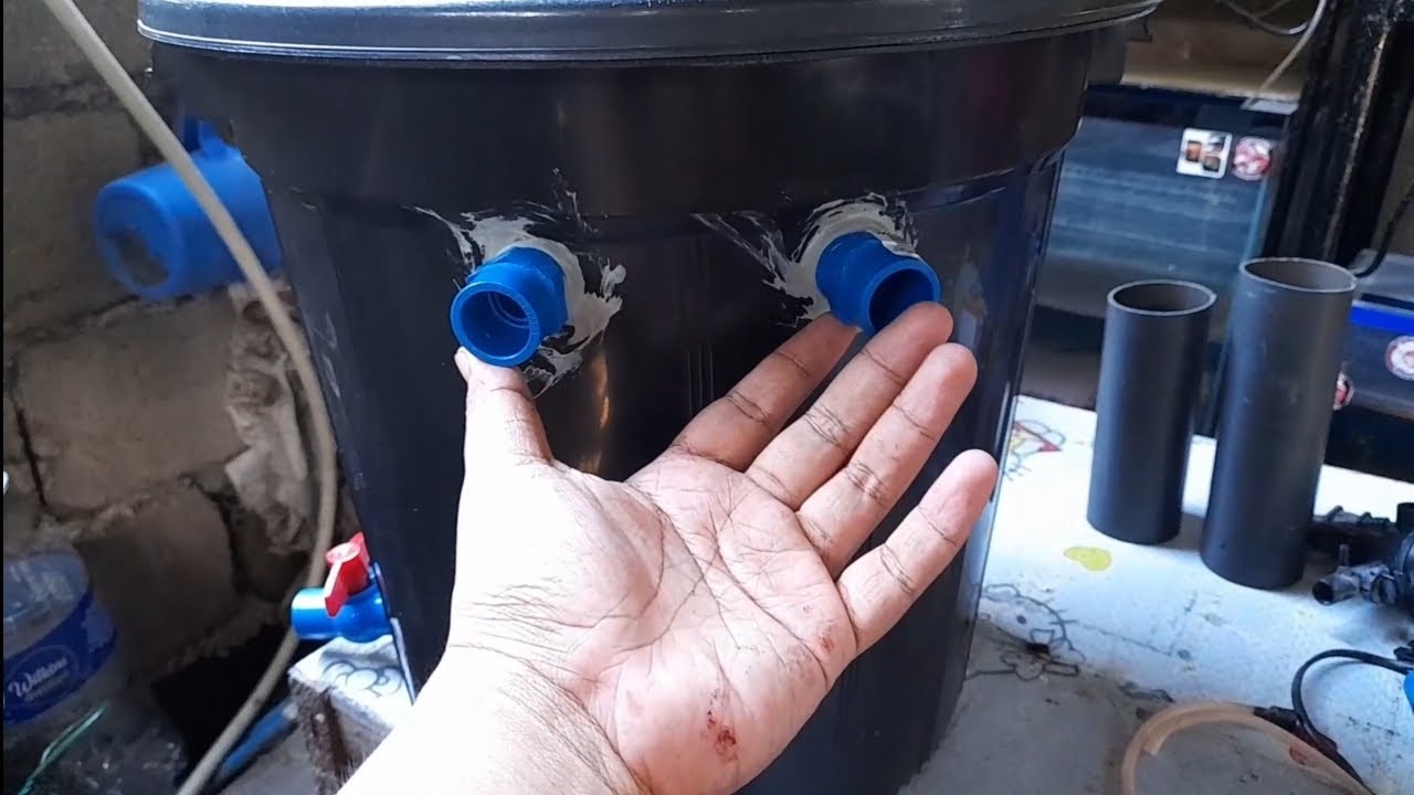 How to Make DIY Bucket Filter to my trapal Pond + Inventory sa Aking ...