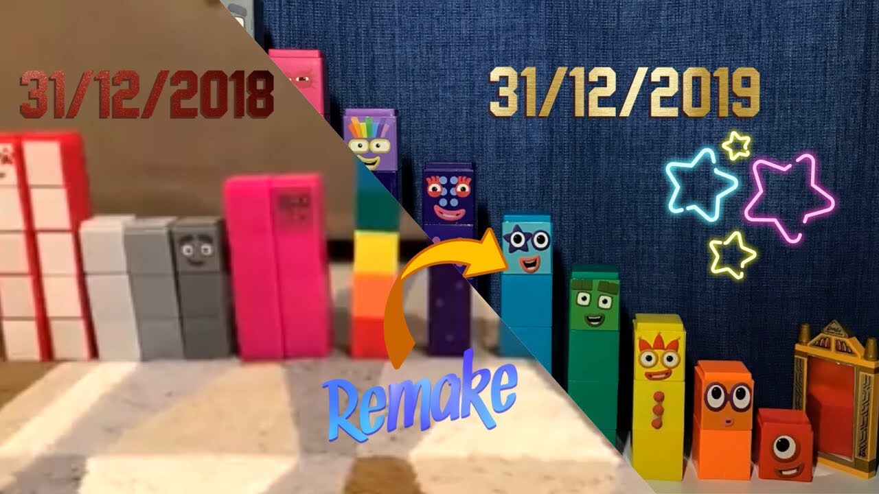 Numberblocks stop motion 1 Year Anniversary | remake of our first stop ...