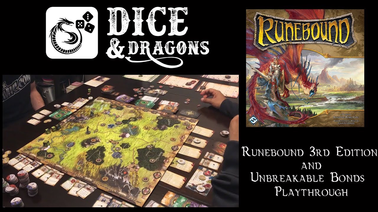 Dice and Dragons - Runebound Third Edition Playthrough + Unbreakable ...