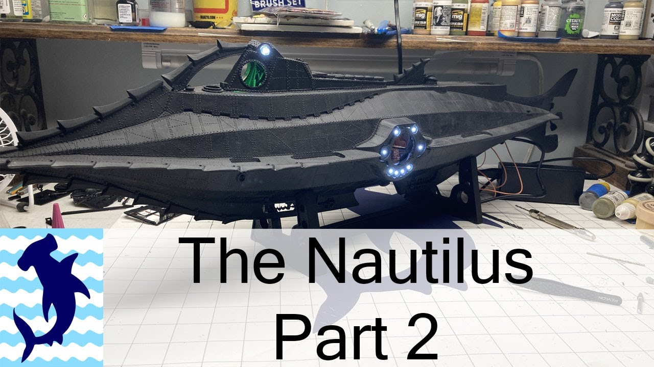 Building the Nautilus Part 2 - Lights, Motors and Interiors! - YouTube