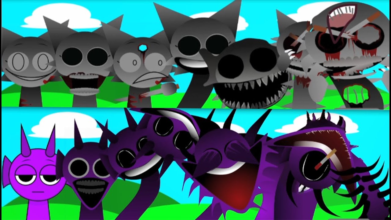 Sprunki but all are Durple of the Stages and WanDa of the Stages ...