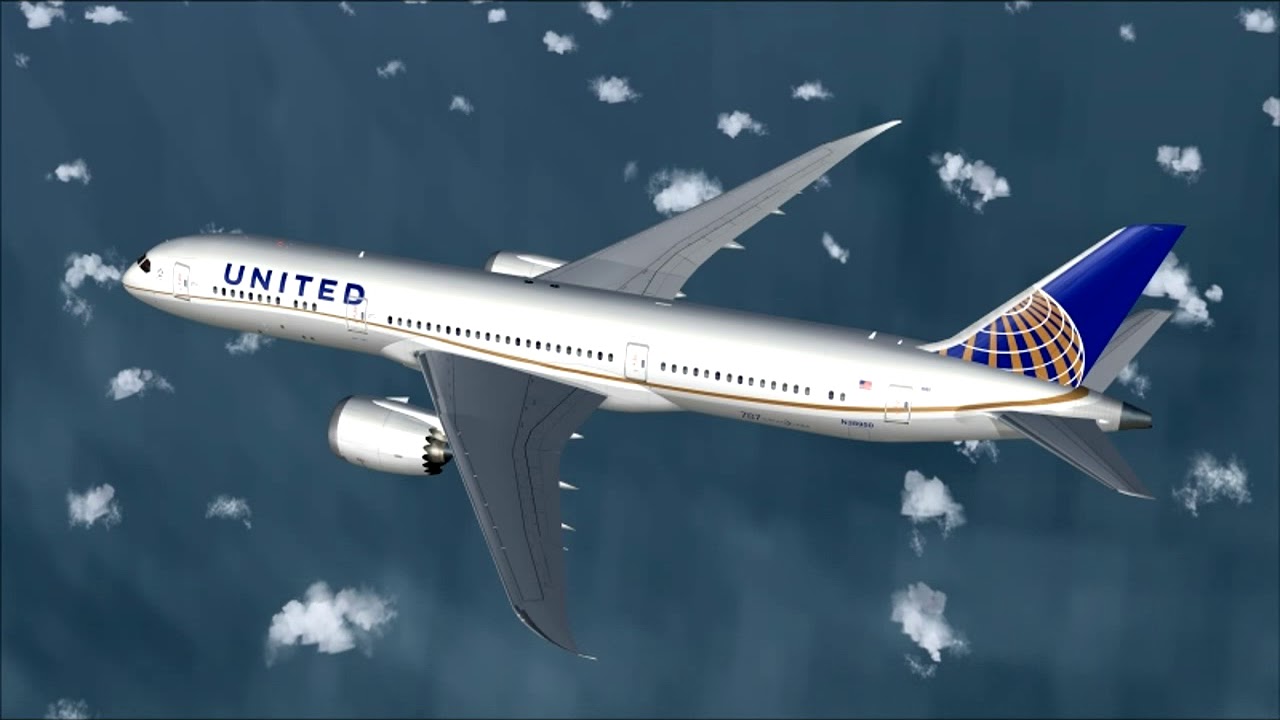 UA935 787-9 UNITED AIRLINES LONDON - LOS ANGELES - YouTube