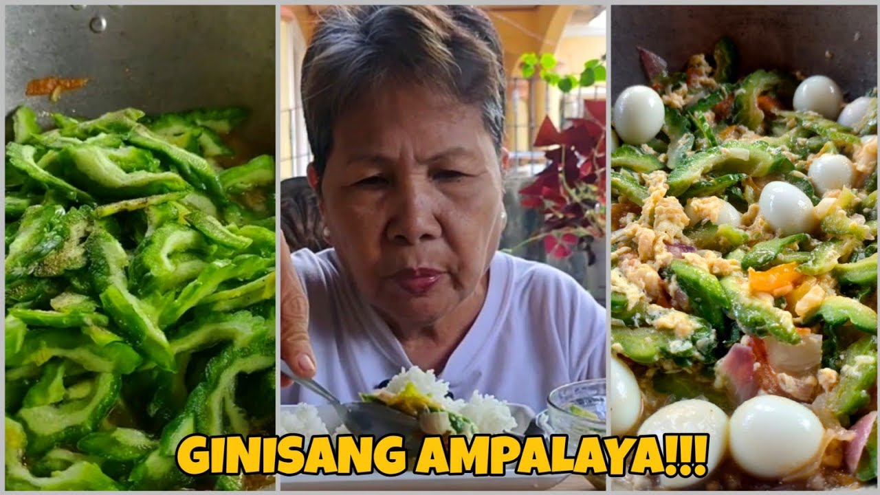 COOK & EAT GINISANG AMPALAYA with QUAIL EGGS!! BUDGET RECIPE - YouTube