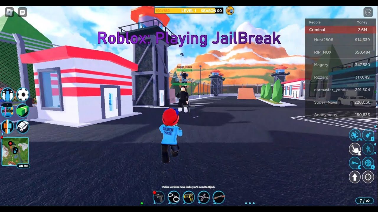 Playing JailBreak on Roblox - YouTube