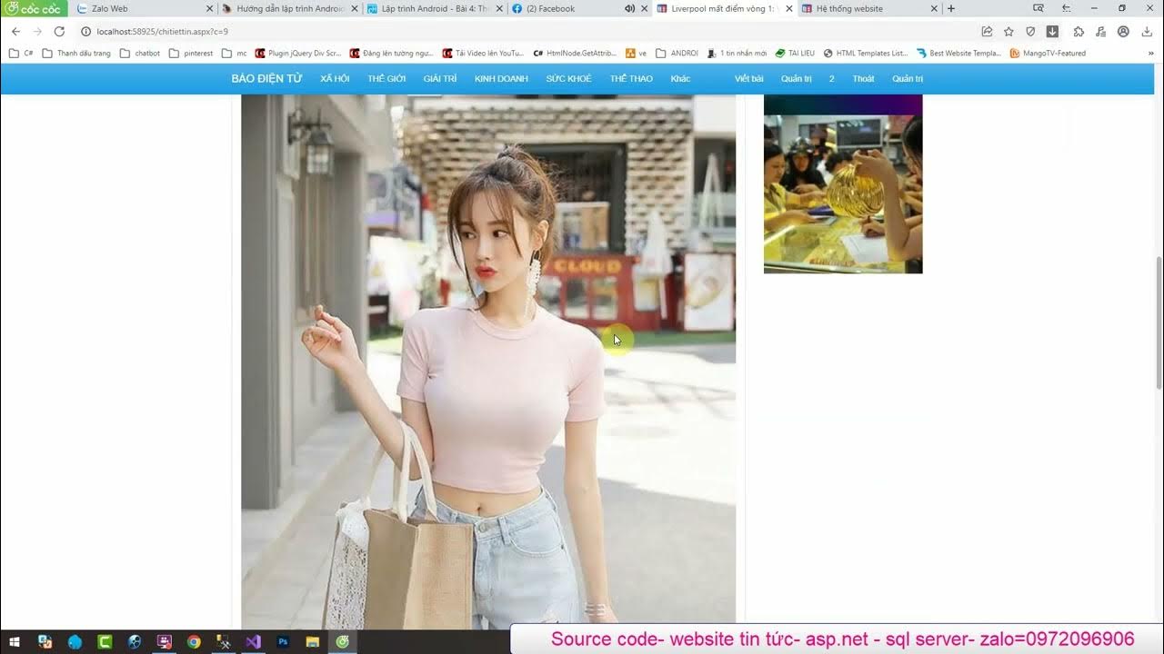 Source code web tin tức- asp.net - sql server - YouTube
