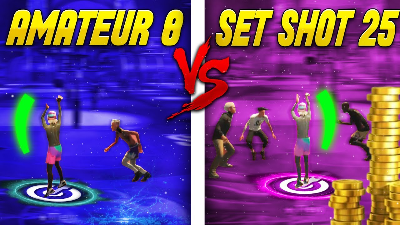 SET SHOT 25 VS AMATEUR 8! WHICH BASE IS BETTER? BEST JUMPSHOTS IN ...