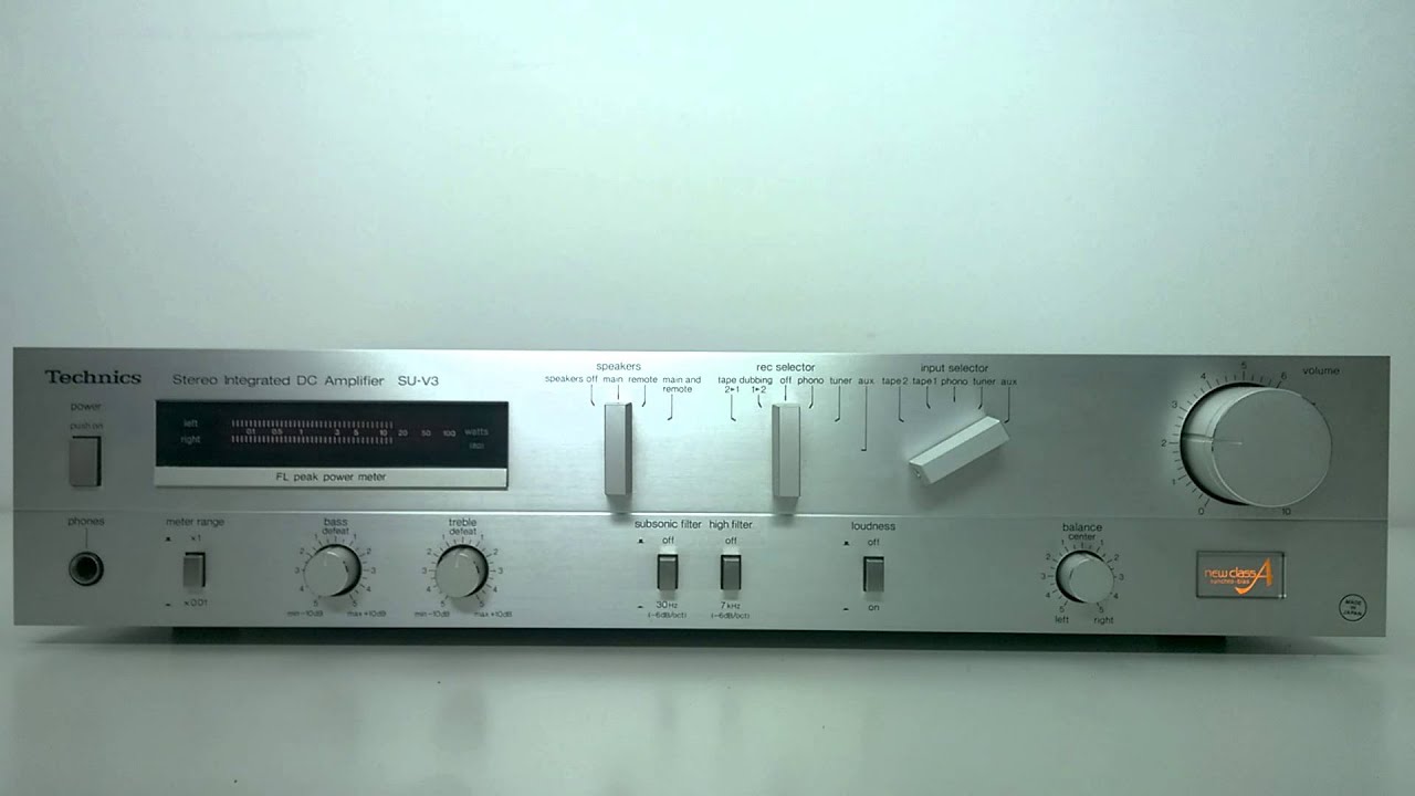 Technics SU-V3 Silver - YouTube