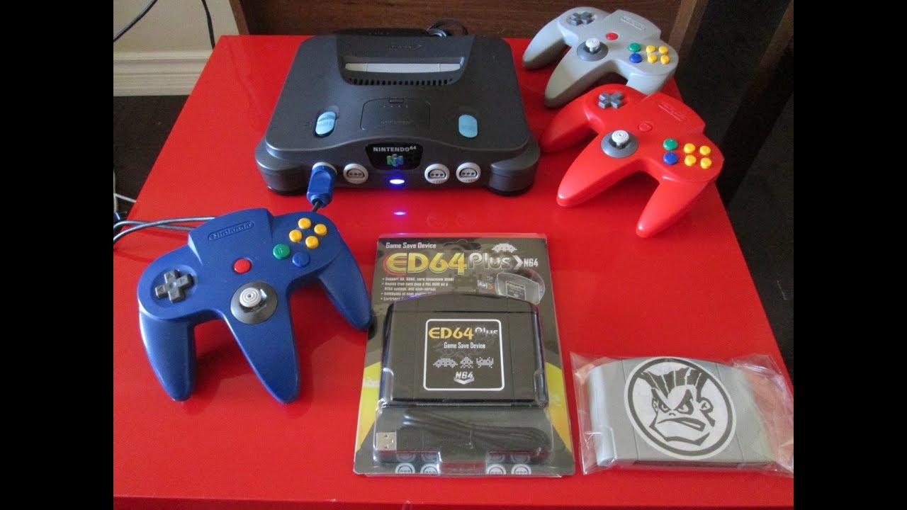 Nintendo N64 + ED64Plus + 8GB SD = 325 Roms "BIM+DIM" - YouTube