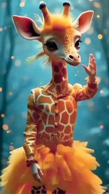 Girl and ziraaf hybrid#viralvideo #fusion #shortvideo #cute #animals # ...