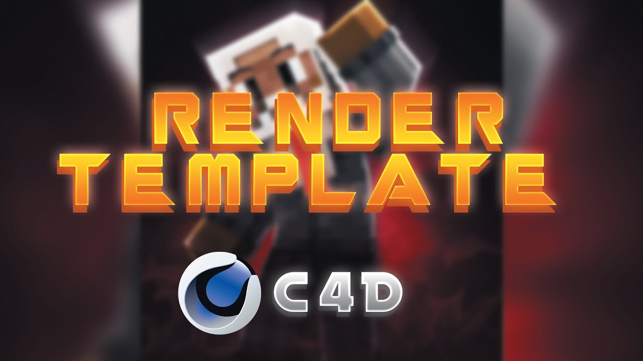 RENDER TEMPLATE MINECRAFT PP C4D (Skin Editable) - YouTube