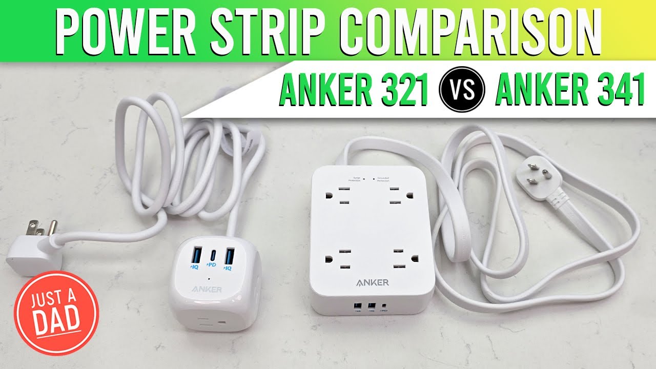Anker 321 vs Anker 341 Power Strip Comparison - YouTube