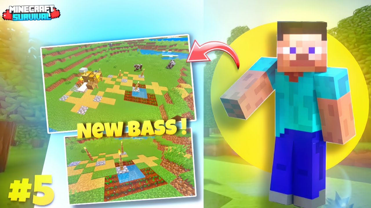 Minecraft survival Episode-5 new Bass ! In build Minecraft - YouTube