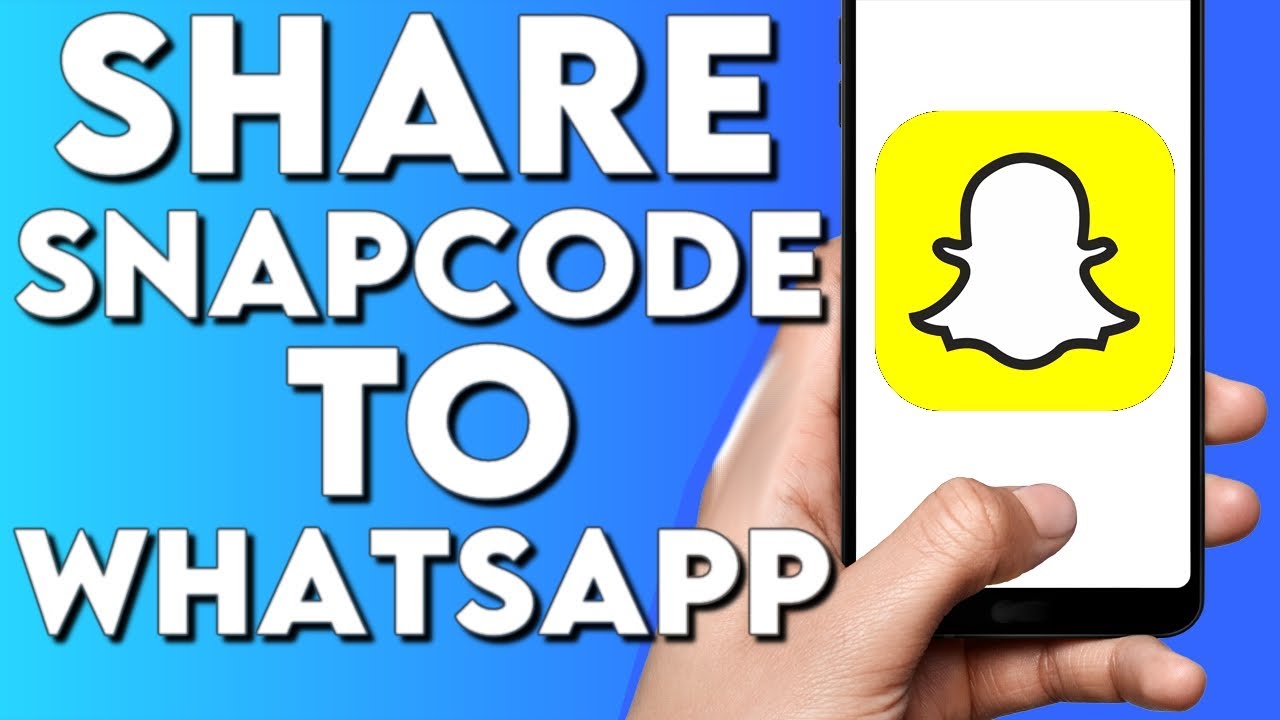 How To Share Your Snapcode To Whatsapp On Snapchat Mobile App - YouTube