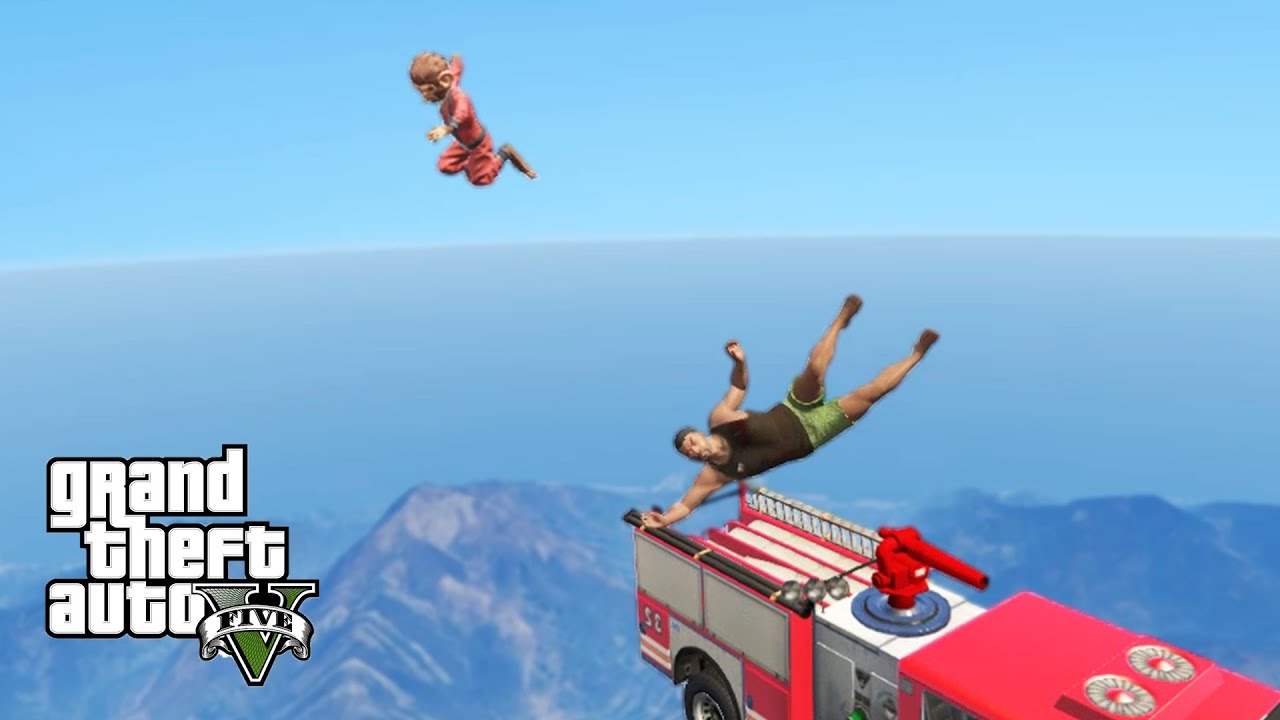 GTA 5 Falling Compilation | Invincible Mode | Part 13 - YouTube