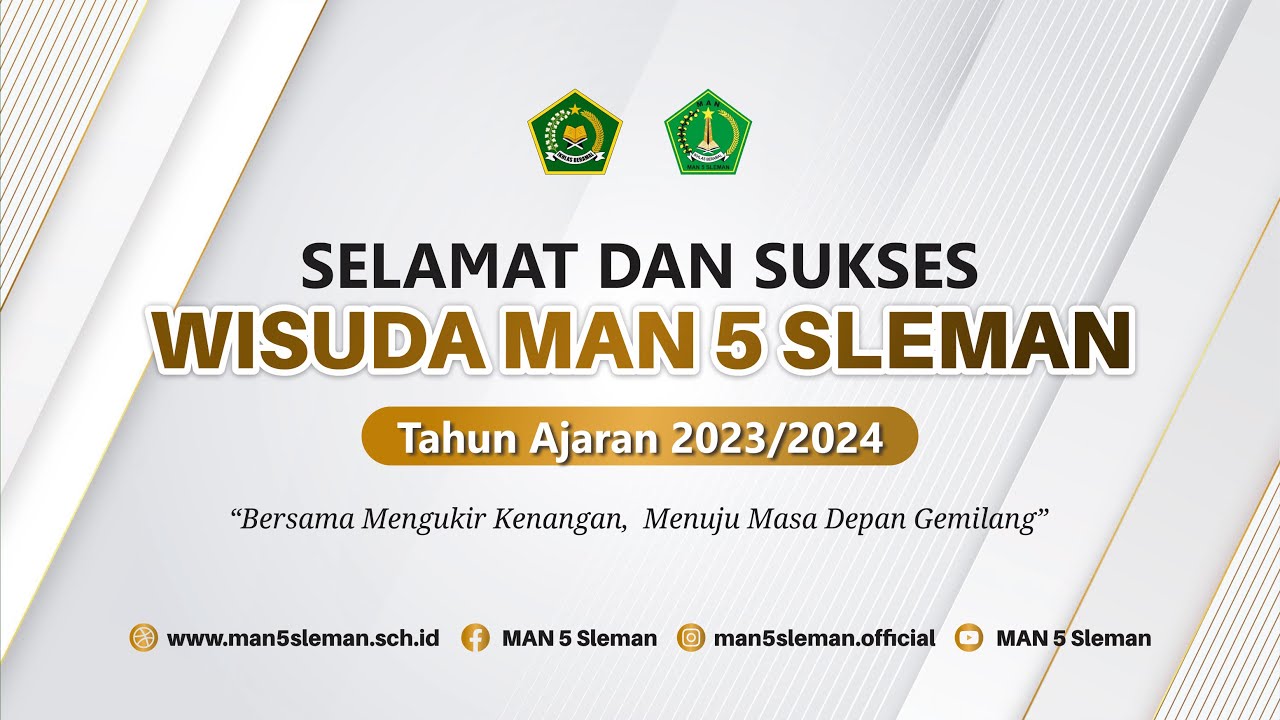 [LIVE] WISUDA MAN 5 SLEMAN TAHUN AJARAN 2023/2024 | MONJALI, 08 MEI ...