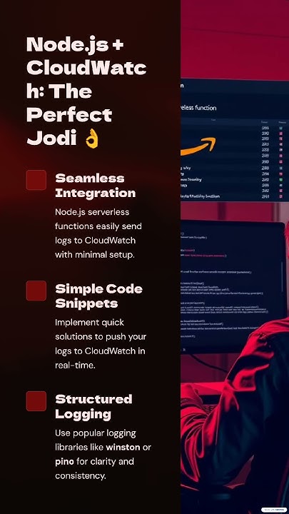 𝑭𝒊𝒙 𝑺𝒆𝒓𝒗𝒆𝒓𝒍𝒆𝒔𝒔 𝑳𝒐𝒈𝒔 𝒘𝒊𝒕𝒉 𝑨𝑾𝑺 𝒄𝒍𝒐𝒖𝒅𝒘𝒂𝒕𝒄𝒉 +𝑵𝒐𝒅𝒆.𝒋𝒔 ⚙️ #shorts #aws #tips #help #api #level #up # ...