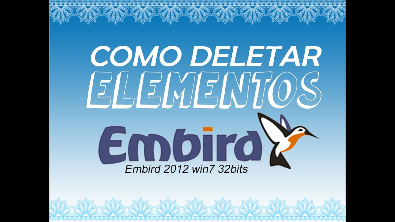 Como Deletar Elementos Da Matriz No Embird 2012 - YouTube