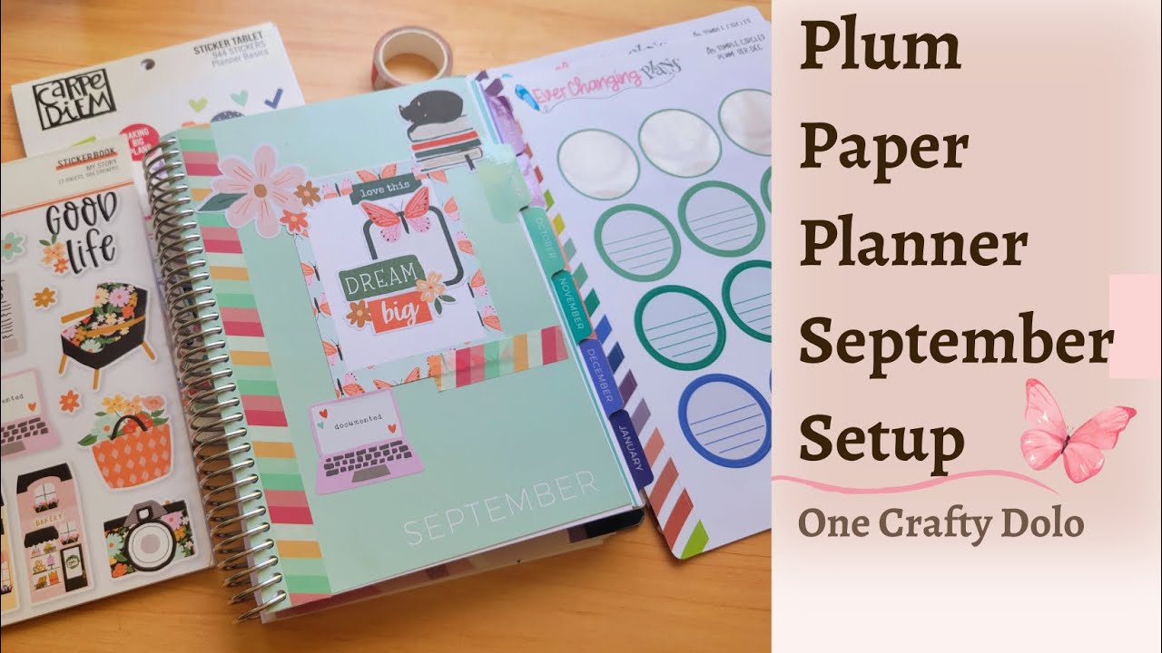 Plum Paper Planner Setup For September -- Setting Goals - YouTube