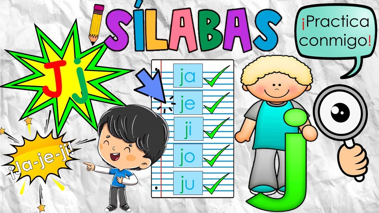 Sílabas con la letra "J" |Aprende a leer y escribir - YouTube