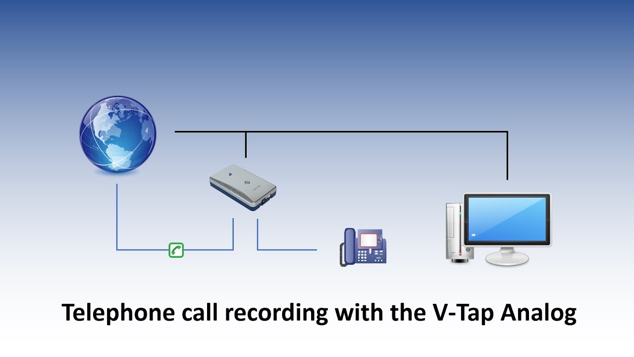Telephone call recording with V-Tap Analog - YouTube