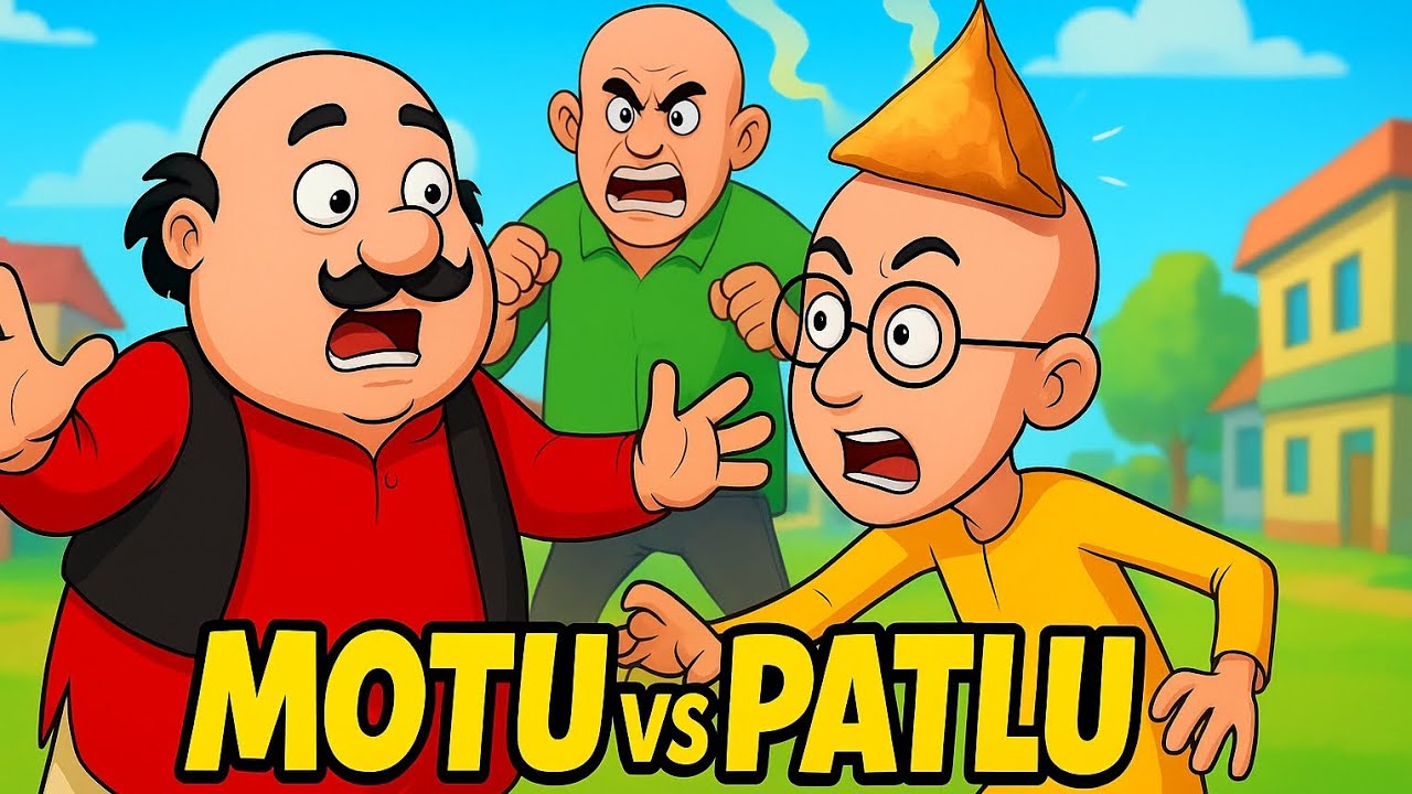 Motu vs Patlu 🍩 समोसे की लड़ाई 😂 | Funny Cartoon Story | Motu Patlu ...