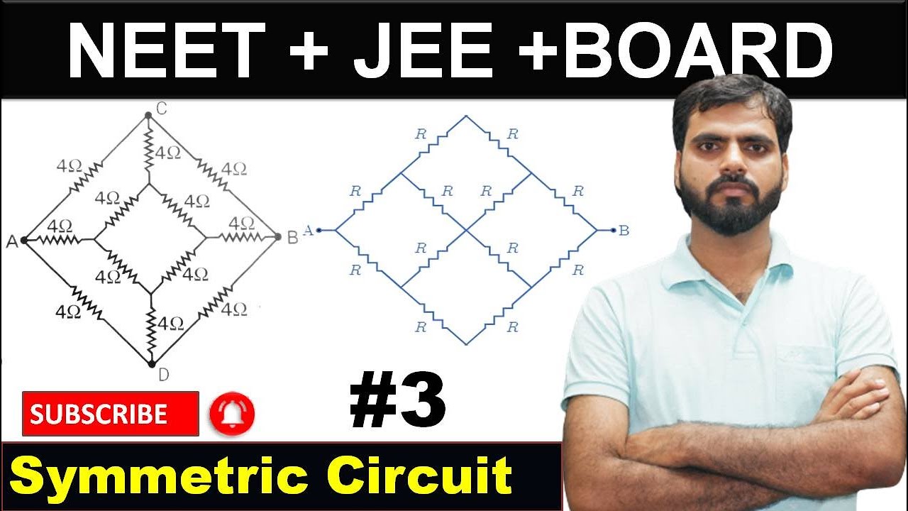 Symmetry Circuit Combination of resistance #3 12th / JEE / NEET # ...