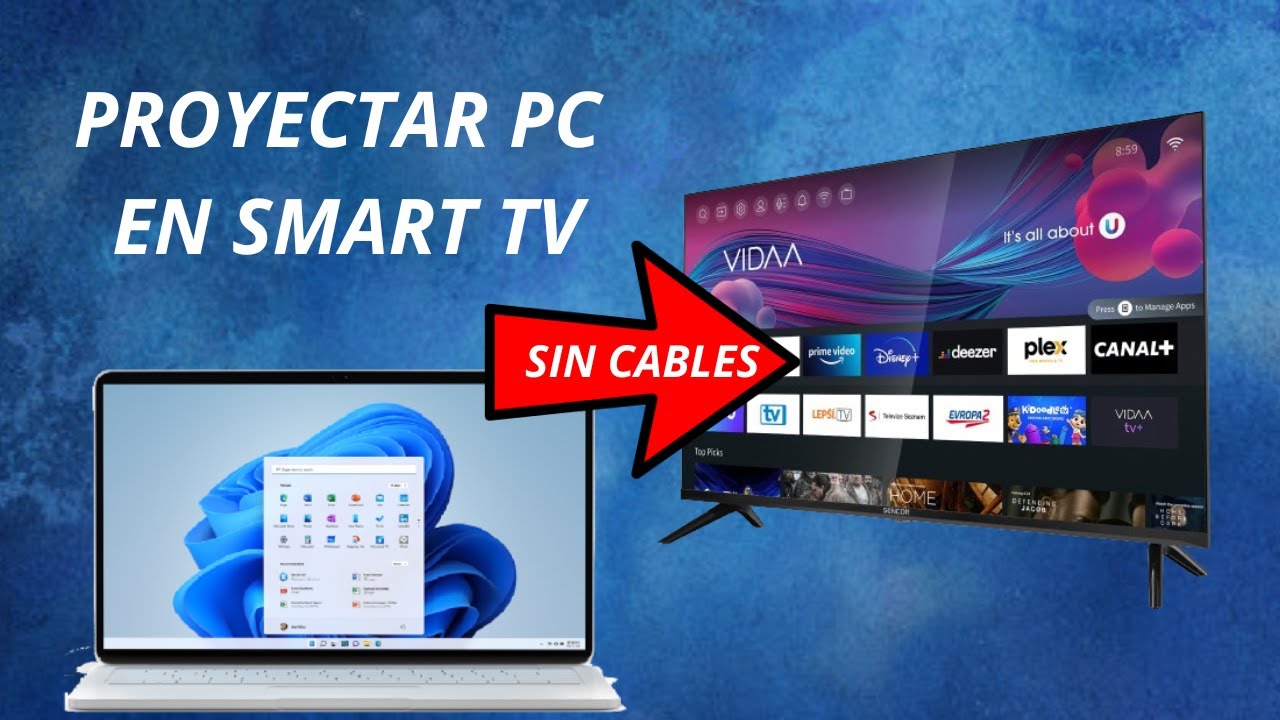 Proyectar Windows 10,11 en SMART TV sin Cables HDMI - YouTube
