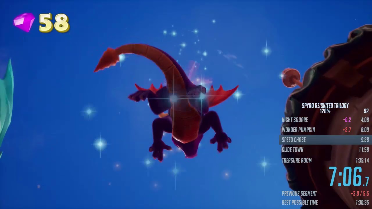 Spyro Reignited Trilogy Spyro the Dragon 120% Speedrun in 1:14:36 IGT ...