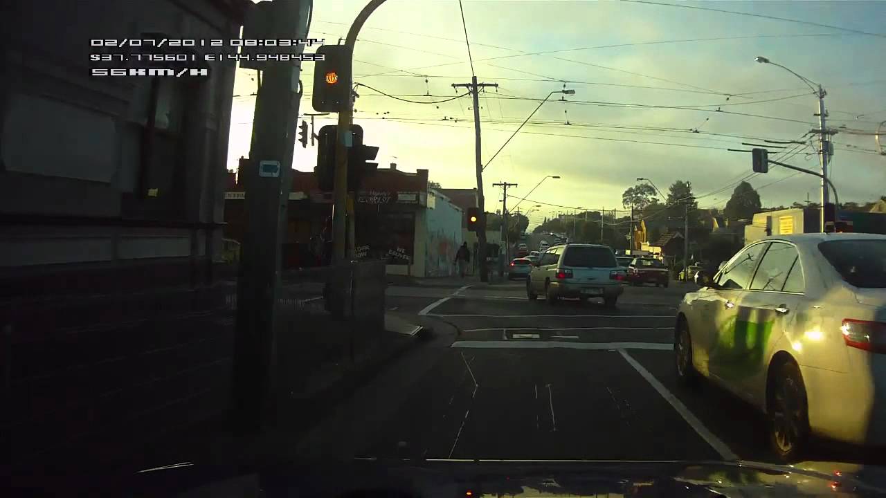 Getting cut off at the traffic lights - YouTube