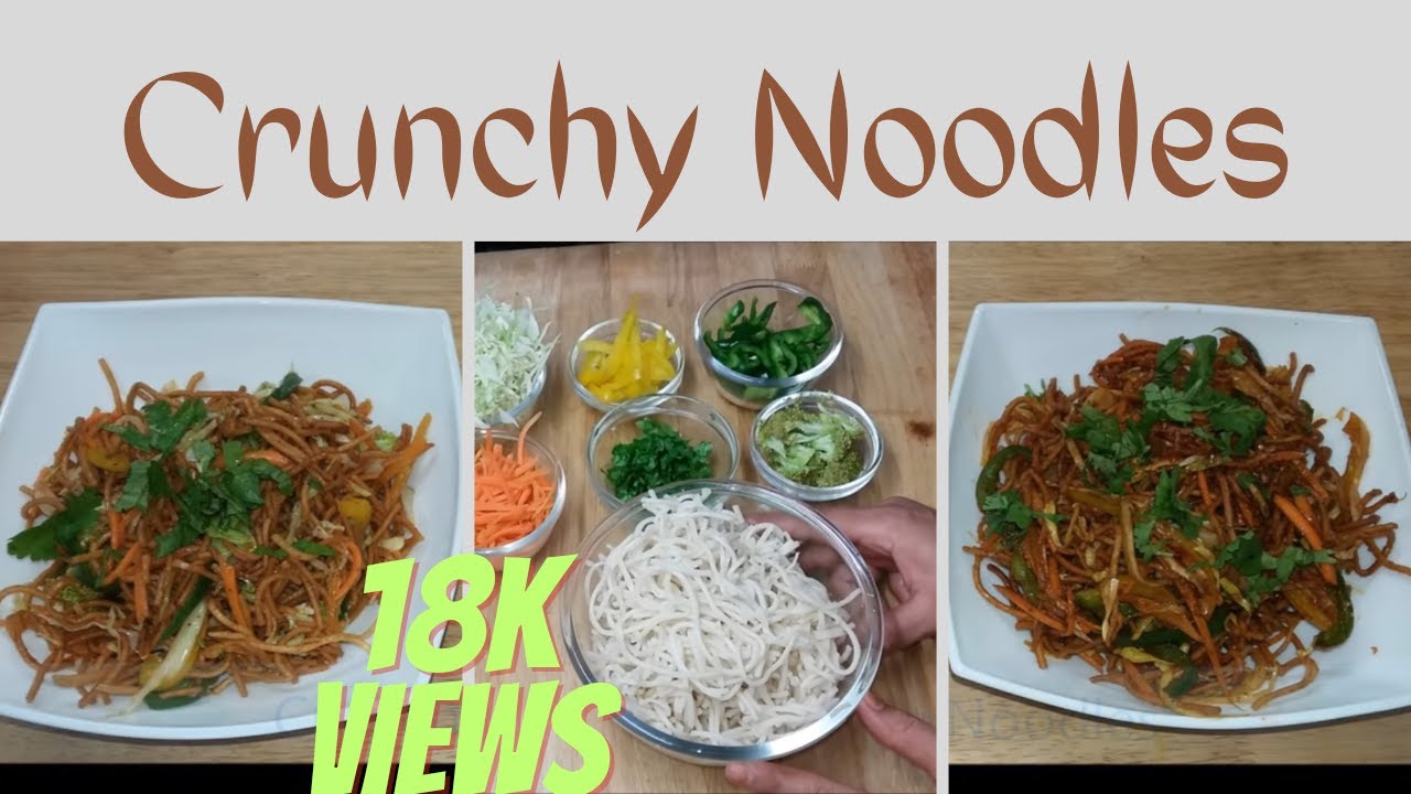 Crunchy Noodles / Chinese Bhel / Crispy Noodles / Fried noodles - YouTube